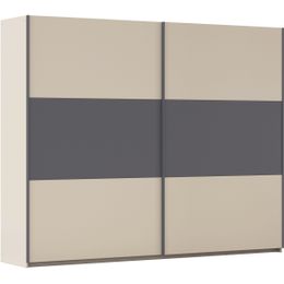 Schwebet&uuml;renschrank Rauch, B:261cm H:210cm T:59cm, beige, Holzwerkstoff, Schr&auml;nke, "Kleiderschrank Schrank Garderobe Schlafzimmerschrank SAJO", in 2