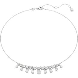 Swarovski Damen Collier "Schmuck Geschenk Halskette Idyllia Schneeflocke", Metall, L: 42, silber, Metall, Halsketten, mit Swarovski Zirkonia (synth.)