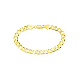 Bruno Banani Herren Armband "Schmuck Geschenk Silber 925 Armschmuck Armkette Panzerkette", 21, Silber 925 (Sterlingsilber), gold, Silber 925