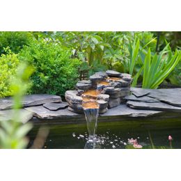 Wasserfall Ubbink, silber, Polyresin, Garten, Wasserspiele, "Cazoria"