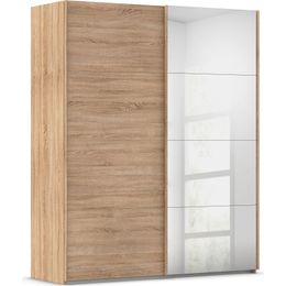 Schwebet&uuml;renschrank Rauch, B:181cm H:223cm T:68cm, braun, Holzwerkstoff, Schr&auml;nke, "Kleiderschrank Schrank Garderobe Schlafzimmerschrank EVELYN", in