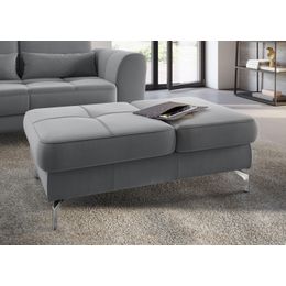 Sit & More Hocker SIT & MORE, B:114cm H:42cm T:71cm, grau, Wohnzimmer, Hocker, "Bendigo", mit Klappfunktion, Bodenfreiheit 12 cm, wahlweise in 2 Fu&szlig;farben