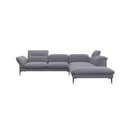 Ecksofa FLEXLUX, B:287cm H:88cm T:239cm, grau, 100% Polyester, Wohnzimmer, Sofas, "Salino, Funktionssofa mit Ottomane, Relaxsofa, Ecksofa", Sofa mit