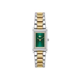 Lacoste Damen Quarzuhr "CATHERINE"edelstahlfarben, gr&uuml;n, goldfarben, Armbanduhren, Armbanduhr, Damenuhr, Edelstahlarmband, analog, Glaskristalle
