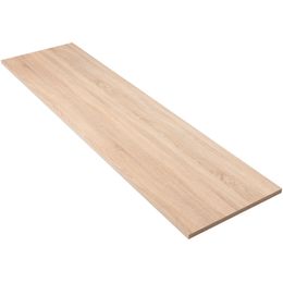 Arbeitsplatte KOCHSTATION, B:180cm H:2,8cm T:60cm, braun, Holzwerkstoff, K&uuml;che, Tischplatten, "KS-Universal", St&auml;rke 28 mm, verschiedene Breiten und