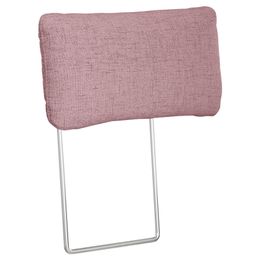 Kopfst&uuml;tze Home Affaire, B:50cm H:25cm T:10cm, rosa, Luxus-Microfaser (100% Polyester), Luxus-Microfaser Vintageoptik(100% Polyester), Struktur fein
