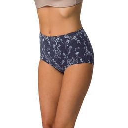 Damen Taillenslip in Stretch-Qualit&auml;t wei&szlig; + marine + eisblau, Gr&ouml;&szlig;e 52/54