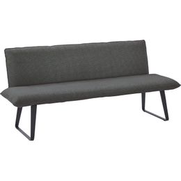 NIEHOFF SITZM&Ouml;BEL Polsterbank, B:220cm H:89cm T:67cm, grau, NIEHOFF SITZM&Ouml;BEL, 100% PES, Esszimmer, Sitzb&auml;nke, "Solo", mit Micro-Federkern, Boucl&eacute;, Gestell Kufe,