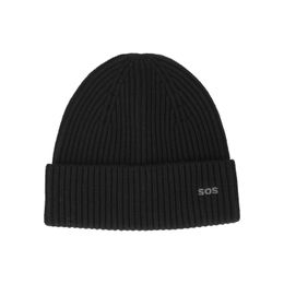 SOS Herren Beanie "Girdwood", schwarz, unifarben, Wolle, M&uuml;tzen, mit atmungsaktiver Eigenschaft