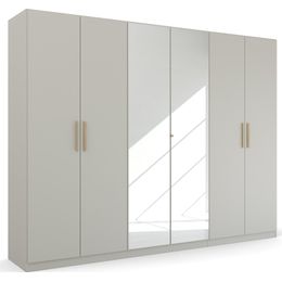 Kleiderschrank Rauch, B:271cm H:210cm T:54cm, grau, Holzwerkstoff, Kinderzimmer, Schr&auml;nke, "Skandi by Quadra Spin Schlafzimmerschrank", im