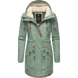 Ragwear Damen Wintermantel "Elsie", gr&uuml;n, Gr. M, Au&szlig;enmaterial: 65% Polyester, 35% Baumwolle. Innenfutter: 100% Polyester. Wattierung: 100%