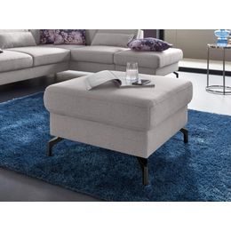 Sit & More Hocker SIT & MORE, B:72cm H:46cm T:72cm, grau, Wohnzimmer, Hocker, "Percy", Fu&szlig;h&ouml;he 15cm, wahlweise mit unterschiedlichen Fu&szlig;farben
