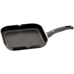 WMF Grillpfanne "Party 27 x 27 cm mit Ausguss, Grillpfanne mit Antihaftversiegelung", &Oslash; 27cm, schwarz, Pfannen, w&auml;rmereduzierender Griff, nicht