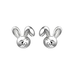 Jobo Kinder Paar Ohrstecker "Hase", Silber 925 (Sterlingsilber), silber, Silber 925 (Sterlingsilber), Ohrringe, 925 Silber