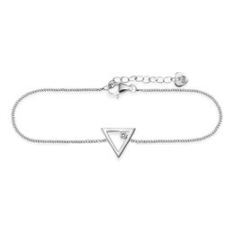 CAI CA&Iuml; Damen Armband "925 Sterling Silber rhodiniert Zirkonia Dreieck", 16+3cm, Silber 925 (Sterlingsilber)wei&szlig;, Silber 925 (Sterlingsilber), Armb&auml;nder