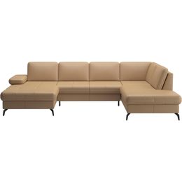 Sit & More Wohnlandschaft SIT & MORE, B:300cm H:83cm T:202cmcappuccino, Sofas, "Morris Jubi", mit Armteilfunktion & 1 Zierkissen, optional Bettfunktion