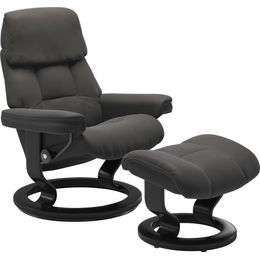 Relaxsessel stressless, B:79cm H:98cm T:76cm, grau, Leder PALOMA: Paloma ist ein durchgef&auml;rbtes Semianilin-M&ouml;belleder mit nat&uuml;rlicher Narbung. Es