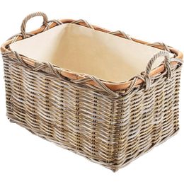 Locker Aufbewahrungskorb, B/H/T: 56cm x 36cm x 41cm, beige, Aufbewahrungsboxen