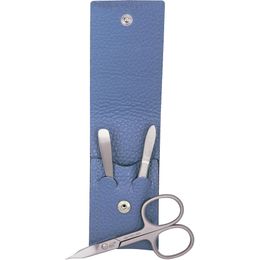 ERBE&reg; ERBE Kinder Manik&uuml;re-Etui "ERBE Manik&uuml;re Set Taschen-Etui Serie "Piemont", 3-tlg, Inox", B/H/T: 50mm x 100mm x 20mm 3 Stk., blau, B:50mm H:100mm