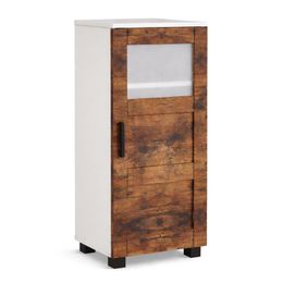 Midischrank Vcm, B:28cm T:28cm, braun, Obermaterial: 100% Holz Wood., Badezimmer, Schr&auml;nke, "Holz Badschrank Midischrank Nilari 70 x 38 x 28 cm"