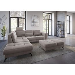 Sit & More Ecksofa SIT & MORE, B:258cm H:84cm T:226cm, beige, Wohnzimmer, Sofas, "Bendigo L-Form", inklusive Sitztiefenverstellung, Bodenfreiheit 12 cm, in 2
