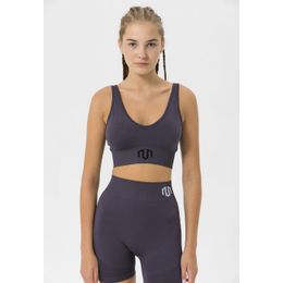 MOROTAI Damen Sport-BH "MOROTAI Damen MOROTAI Naikan Seamless Sports Bra", Gr. XSdunkelgrau, 92% Polyimid, 8% Elasthan, BHs