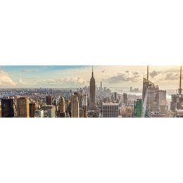 papermoon Fototapete "New York Panorama", B/L: 3,5m x 1m, bunt, Tapeten