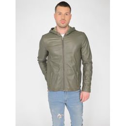 Maze Herren Lederjacke "42021109", gr&uuml;n, Gr. M, Obermaterial: 100% Lammleder. &Auml;rmelfutter: 100% Polyester, Jacken