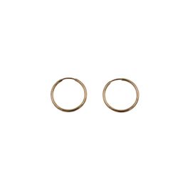 Firetti Damen Paar Creolen "Schmuck Geschenk Gold 585, Gold", 12mm, Gelbgold 585, gold, Gelbgold 585, Ohrringe, Made in Germany