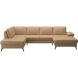 Sit & More Wohnlandschaft SIT & MORE, B:300cm H:83cm T:202cmcappuccino, Sofas, "Morris Jubi", mit Armteilfunktion & 1 Zierkissen, optional Bettfunktion