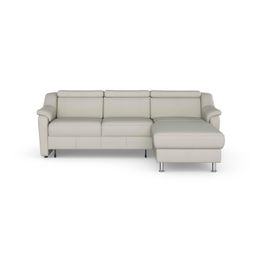 Sit & More Ecksofa SIT & MORE, B:257cm H:84cm T:166cm, wei&szlig;, Wohnzimmer, Sofas, "Freetown L-Form", inklusive Kopfteilverstellung und komfortablem Federkern