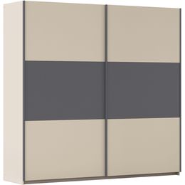 Schwebet&uuml;renschrank Rauch, B:218cm H:210cm T:59cm, beige, Holzwerkstoff, Schr&auml;nke, "Kleiderschrank Schrank Garderobe Schlafzimmerschrank SAJO", in 2