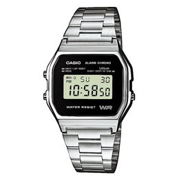 CASIO VINTAGE Damen Chronograph, silber, Armbanduhren, Quarzuhr, Armbanduhr, Damenuhr, Herrenuhr, Digitaluhr,Edelstahlarmband