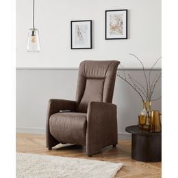 Sit & More TV-Sessel SIT & MORE, B:71cm, braun, 100% Polyester, Sessel, "Melissa", wahlweise elektrisch oder manuell verstellbar, optional Aufstehhilfe