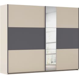 Schwebet&uuml;renschrank Rauch, B:261cm H:210cm T:59cm, beige, Holzwerkstoff, Schr&auml;nke, "Kleiderschrank Schrank Garderobe Schlafzimmerschrank SAJO", in 2