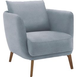 Sch&ouml;ner Wohnen Kollektion Sessel, B:86cm H:68cm T:86cm, blau, SCH&Ouml;NER WOHNEN-KOLLEKTION, 16% Baumwolle, 79% Polyester, 5% Polyacryl, Wohnzimmer, Sessel, "Pearl - 5 Jahre