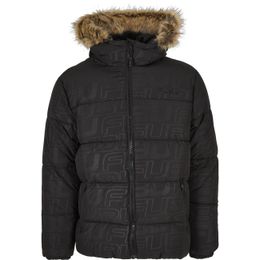 Fubu Herren Winterjacke "Fubu Herren FM224-039-2 Fubu Corporate AOP Puffer Jacket"schwarz, Gr. M, mehrfarbig, 100% Polyester, Jacken