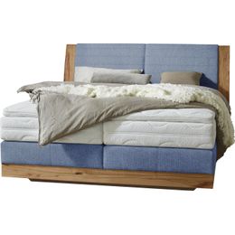 Boxspringbett Alina, B:203cm L:219cm, blau, Chenille GFS (100% Polyester), Jugendzimmer, Komplettbetten, "Cintia", in unterschiedlichen Ausf&uuml;hrungen