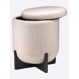Hocker HEINE HOME, B:39cm H:48cm T:39cm, grau, Garten, Hocker