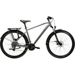 KROSS Mountainbike "Hexagon 2.0 EQ", 43cm, 29 Zoll (73,66cm) hinten: 29 Zoll (73,66cm), grau, Fahrr&auml;der