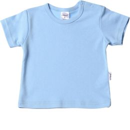 Liliput M&auml;dchen T-Shirt, blau, Gr. 62, unifarben, 100% Baumwolle, Shirts, mit Druckkn&ouml;pfen