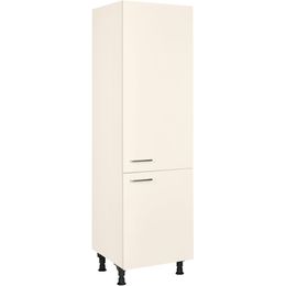 K&uuml;hlmodul Nobilia, B:60cm H:216,6cm T:58,3cm, wei&szlig;, Schr&auml;nke, ""Touch", f&uuml;r ein K&uuml;hl- und Gefrierschrank, Ausrichtung w&auml;hlbar", vormontiert,