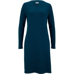 bonprix Damen Strickkleid, gr&uuml;n, Gr. 40, unifarben, Strick, Obermaterial: 60% Baumwolle, 30% Polyester, 10% Polyamid, Kleider, aus Baumwollmischung,
