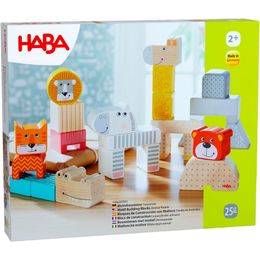 Haba Kinder Spielbausteine "Motivbausteine Tierparade", bunt, Holz, Spielbausteine, Made in Germany