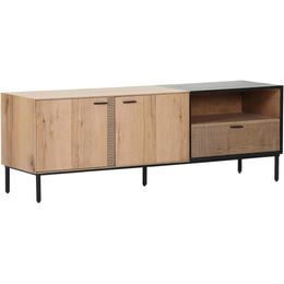 Lowboard GUTMANN FACTORY, B:160cm H:55cm T:43cm, braun, MDF, Wohnzimmer, Sideboards
