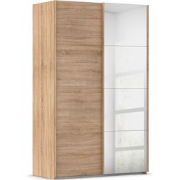 Schwebet&uuml;renschrank Rauch, B:137cm H:223cm T:68cm, braun, Holzwerkstoff, Schr&auml;nke, "Kleiderschrank Schrank Garderobe Schlafzimmerschrank EVELYN", in