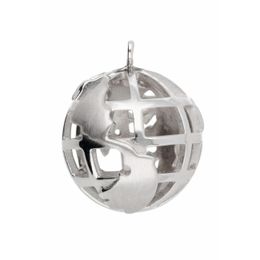 Adelia&acute;s ADELIA ́S Damen Kettenanh&auml;nger "Damen 925 Silber Anh&auml;nger Weltkugel &Oslash; 15,2 mm", Silber 925 (Sterlingsilber), silber, Silber 925 (Sterlingsilber),