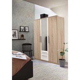 Kleiderschrank Priess, B:140cm H:195cm T:54cm, wei&szlig;, Holzwerkstoff, Jugendzimmer, Schr&auml;nke, in 3 Breiten