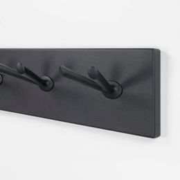 Garderobenhalter SPINDER DESIGN, B:104,5cm H:12,5cm T:10cm, schwarz, Metall, Garderobenhalter, "Pull", Metall, Breite 104,5 cm