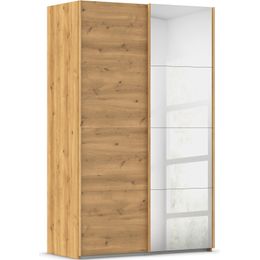 Schwebet&uuml;renschrank Rauch, B:137cm H:223cm T:68cm, braun, Holzwerkstoff, Schr&auml;nke, "Kleiderschrank Schrank Garderobe Schlafzimmerschrank EVELYN", in